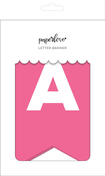*HALF PRICE* Bubblegum pink letter banner - personalize - LolliLoot
