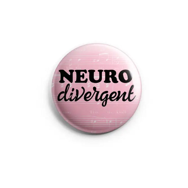 *HALF PRICE* Neurodivergent badge/pin - LolliLoot