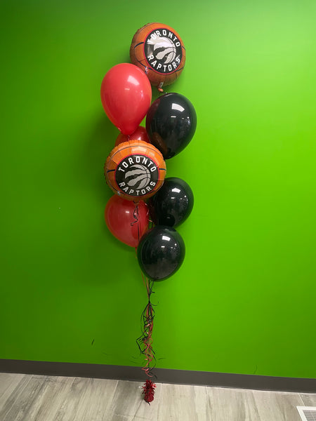 Toronto raptors balloon bouquet - LolliLoot